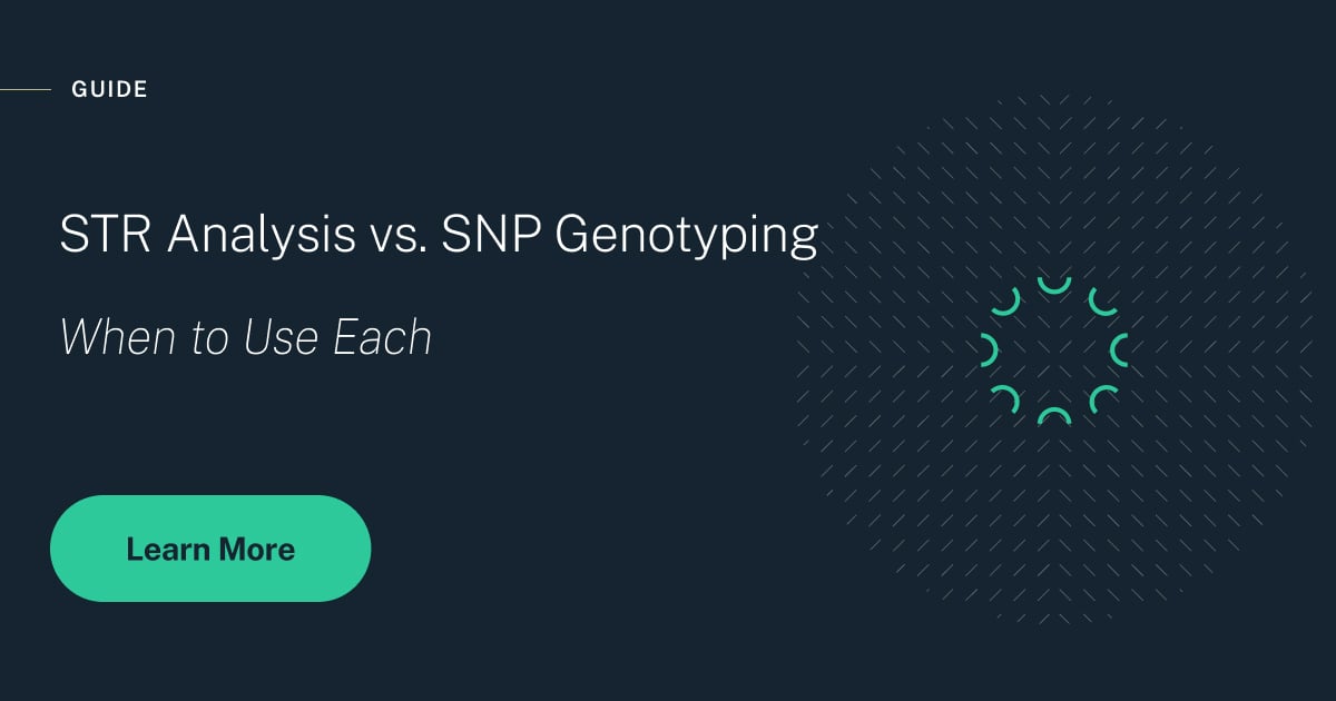 STR Analysis vs. SNP Genotyping: When to Use Each
